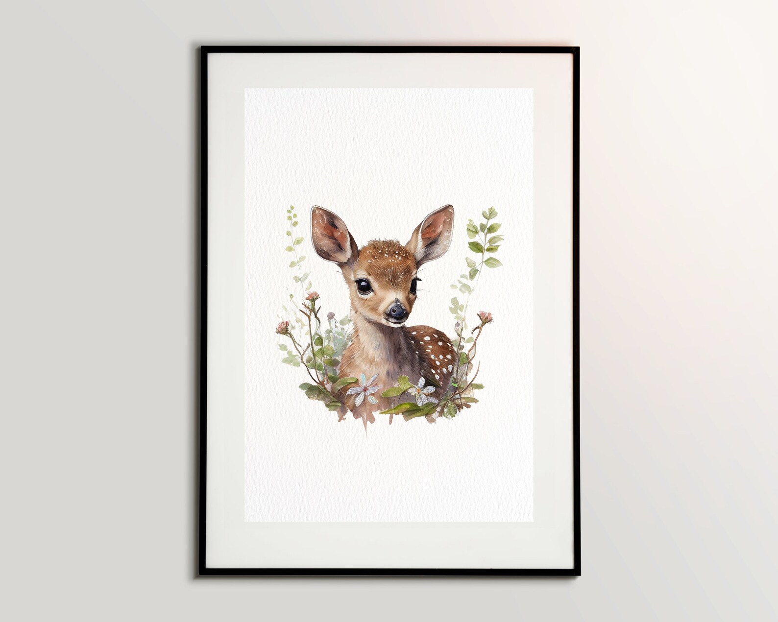 Watercolor Kawaii Fawn Clipart Bundle Commercial Use Cute - Etsy Canada