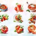 Watercolor Tomato Clipart Bundle Tomatoes PNG Tomato Food - Etsy