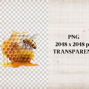 24 Watercolor Honeybee Clipart Bundle, Garden Bee and Honey Drips ...