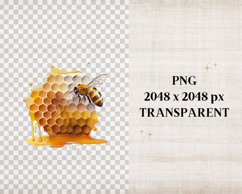 24 Watercolor Honeybee Clipart Bundle Garden Bee and Honey - Etsy