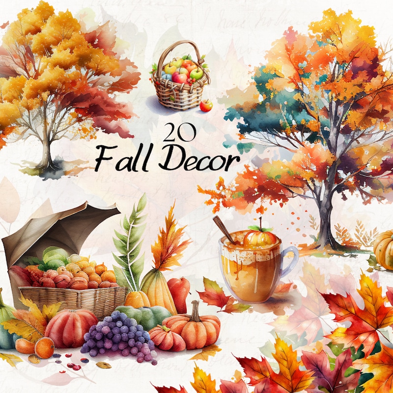 Fall Clipart - Etsy