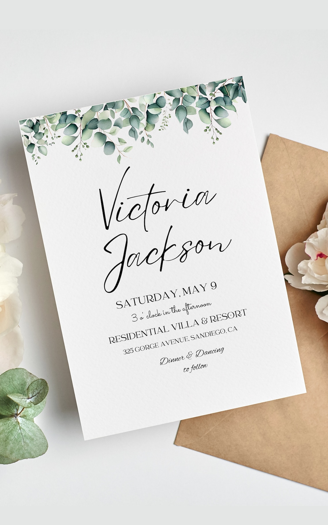 Eucalyptus Watercolor Border Eucalyptus Corner Border Wedding - Etsy