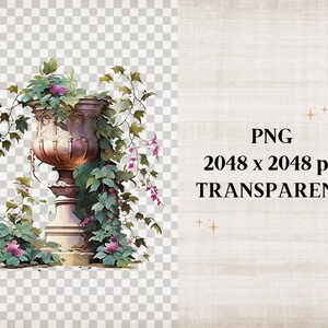 24 Overgrown Palace Clipart, Western Gothic Clipart Clipart, Bavarian ...