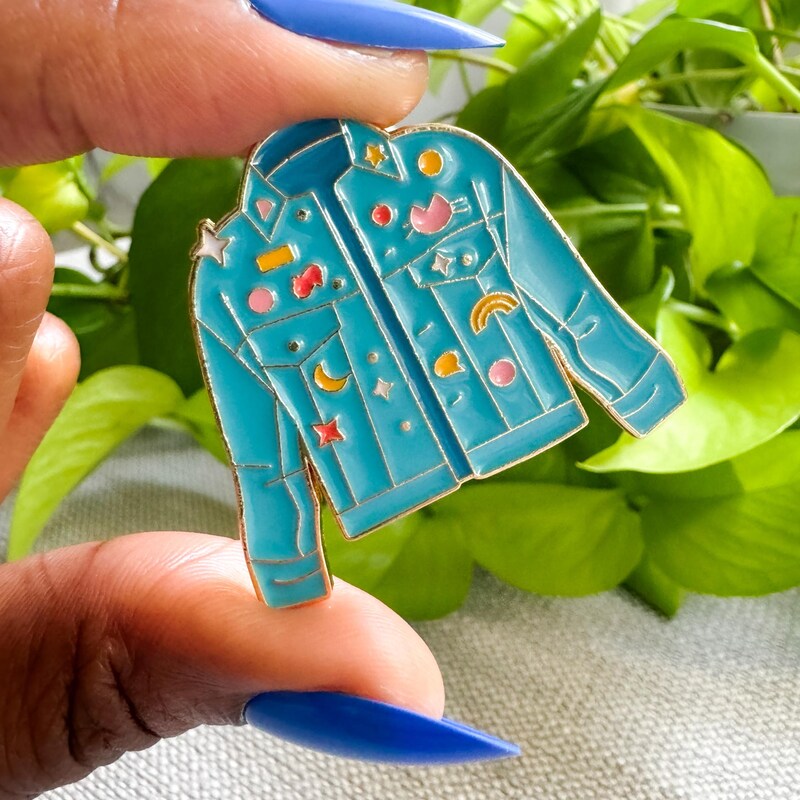 Denim Jacket Pin - Etsy