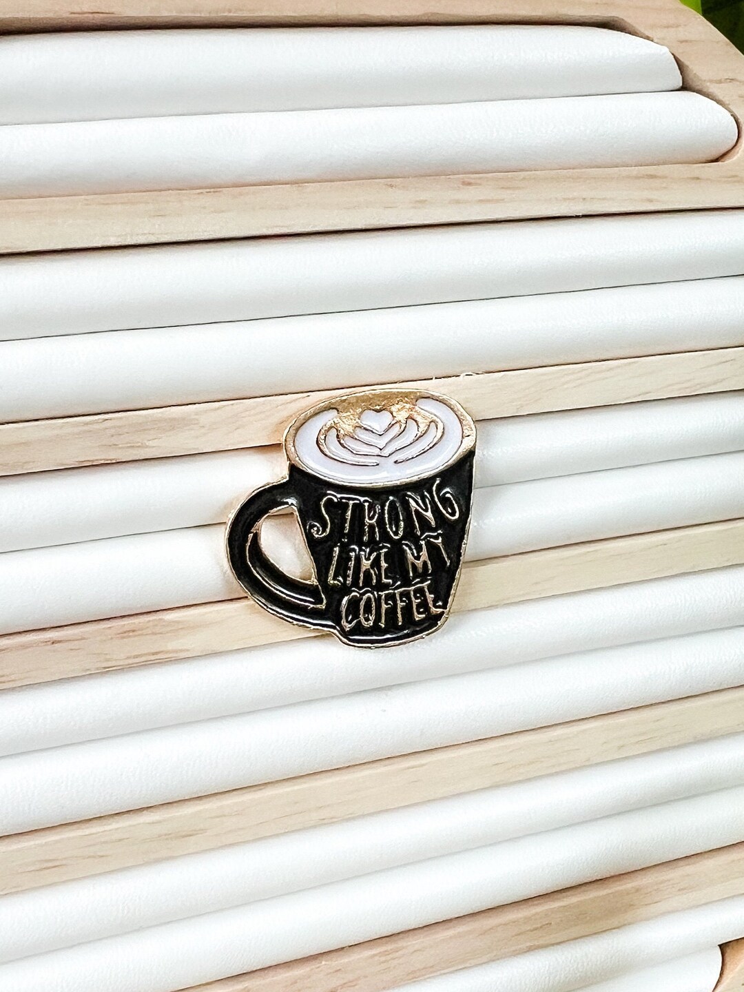 Coffee Enamel Pin, Coffee Mug Pin, Latte Art Pin, Barista Gift, Coffee ...