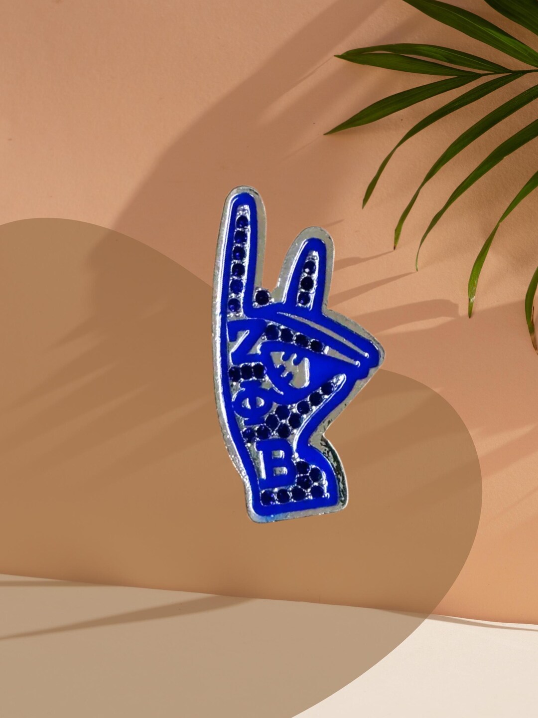 Zeta Phi Beta DZ Hand Sign Brooch Pin - Etsy
