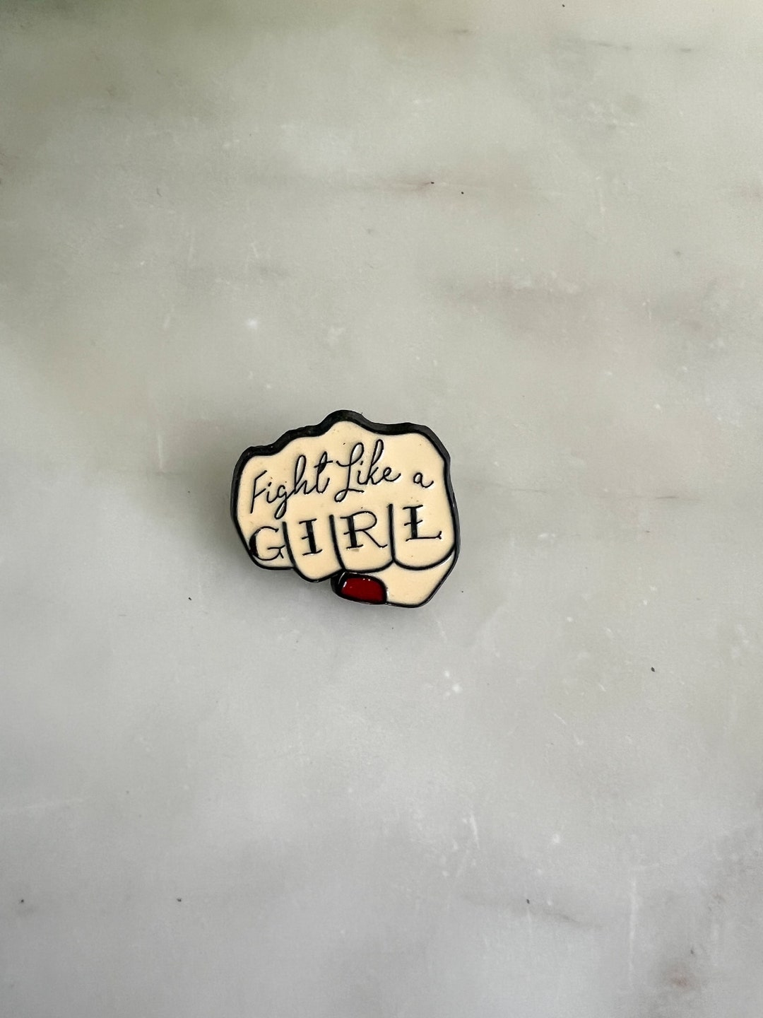 Fist Enamel Pin - Etsy