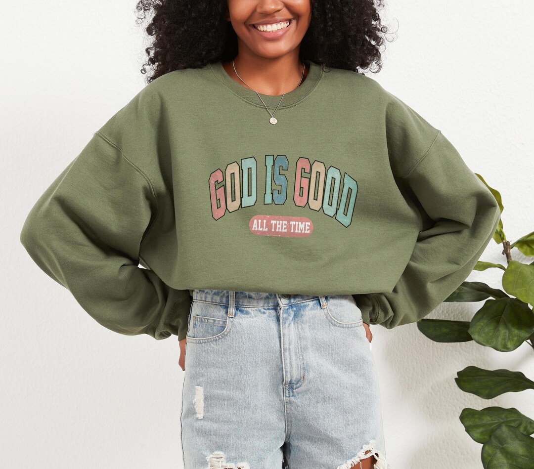 Retro 'god is Good All the Time' - Faith-inspired Gildan Shirt ...