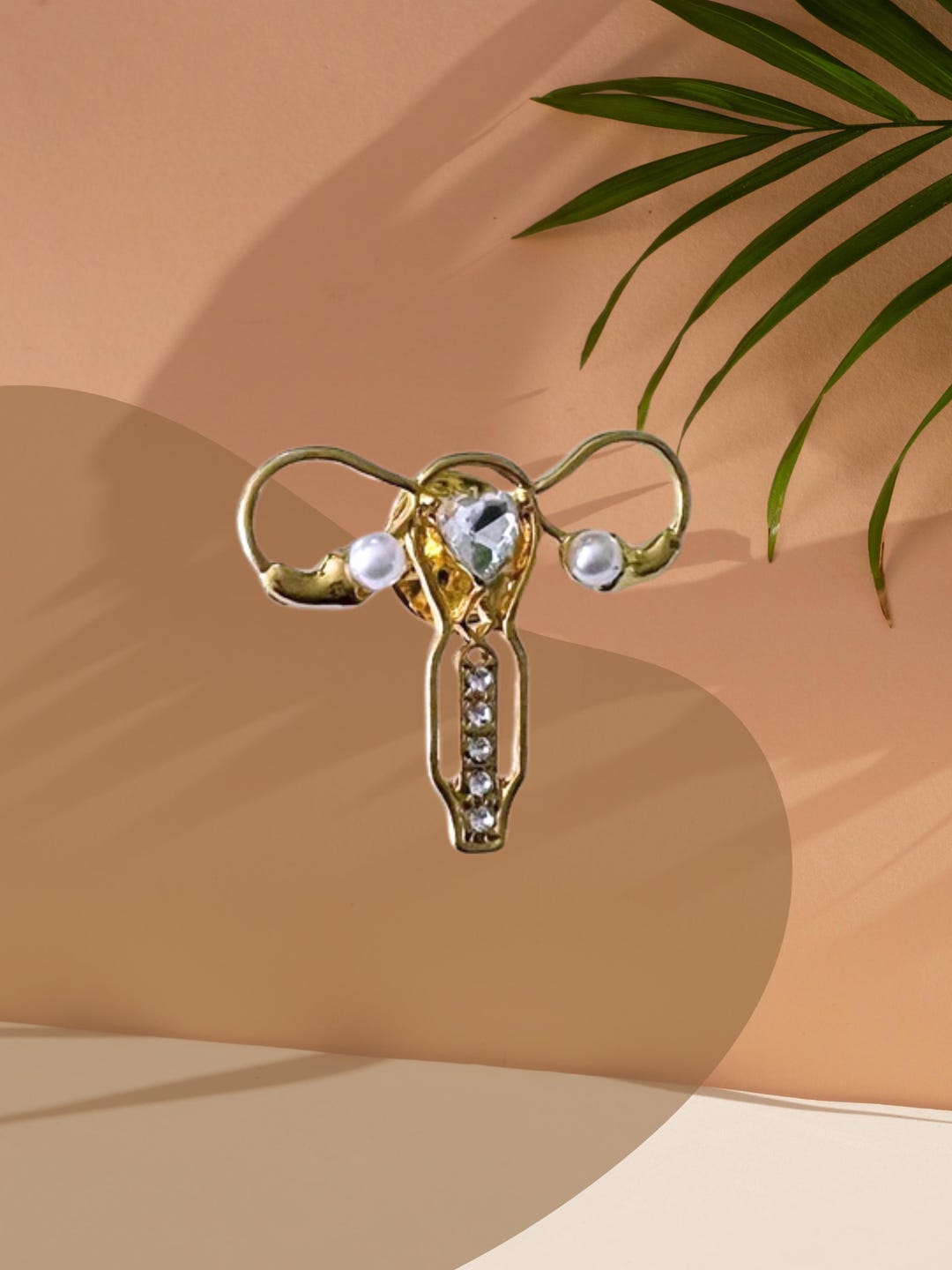 Gold Uterus Enamel Pin - Etsy