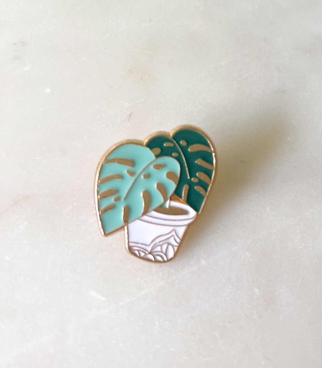 Monstera Deliciosa Enamel Pin, Cheese Plant Pin, Plant Lovers Pin ...