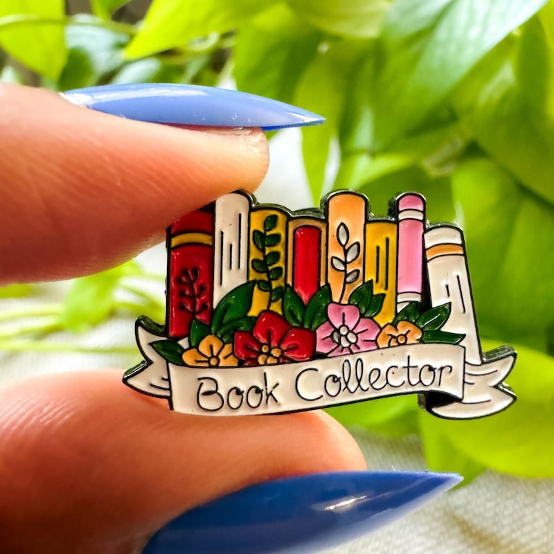Book Enamel Pin - Etsy