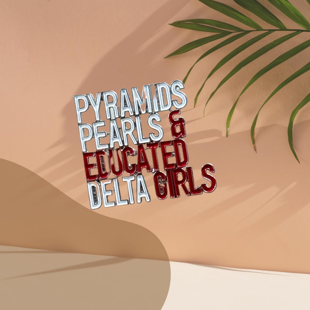 Delta Pearls Brooch Pin | Delta Sigma Theta - Etsy