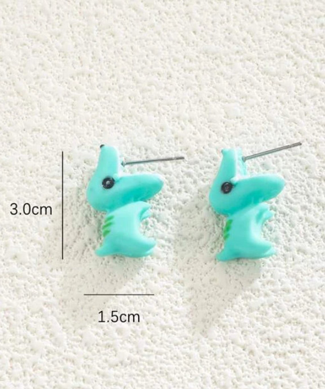 Dino Biting Earlobe Earrings - Etsy