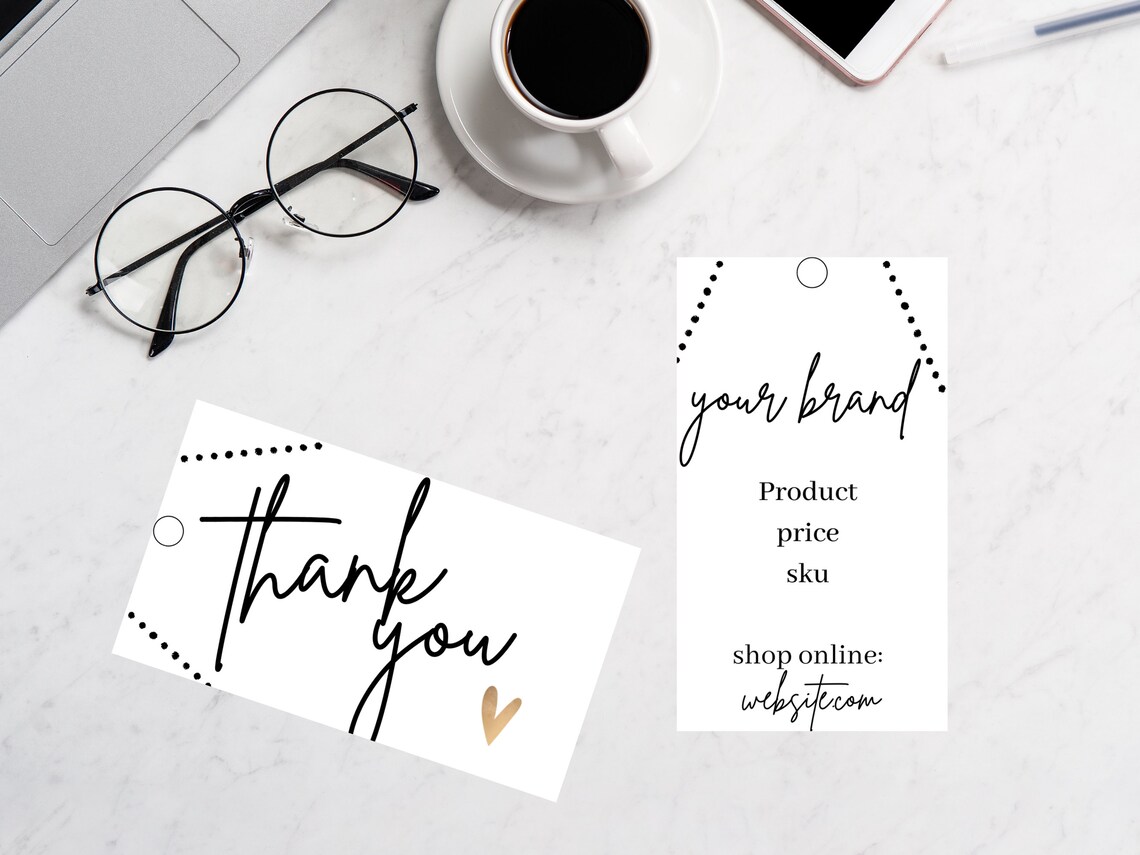 Editable Hanging Tags Template Printable Fashion Label - Etsy