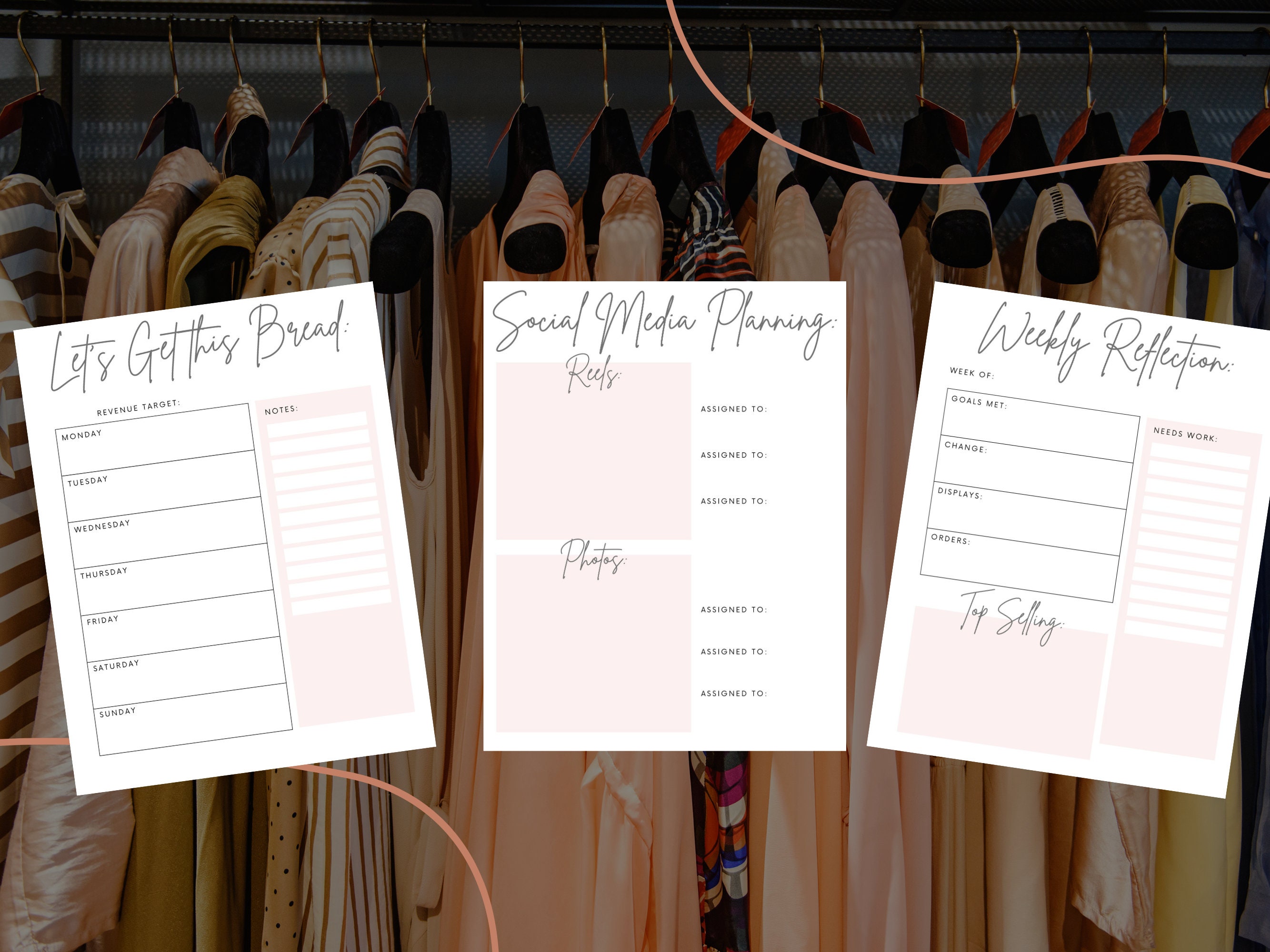Printable Boutique Business Planning Marketing Guide | Social Media and ...