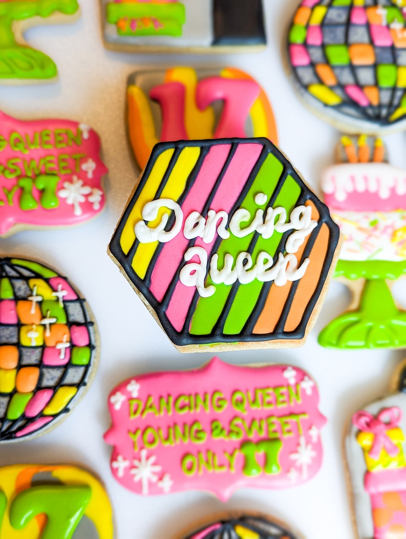 Stayin Alive Decorated Sugar Cookies / Disco Cowgirl / Mamma - Etsy