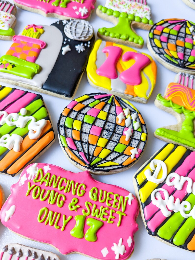 Stayin Alive Decorated Sugar Cookies / Disco Cowgirl / Mamma - Etsy