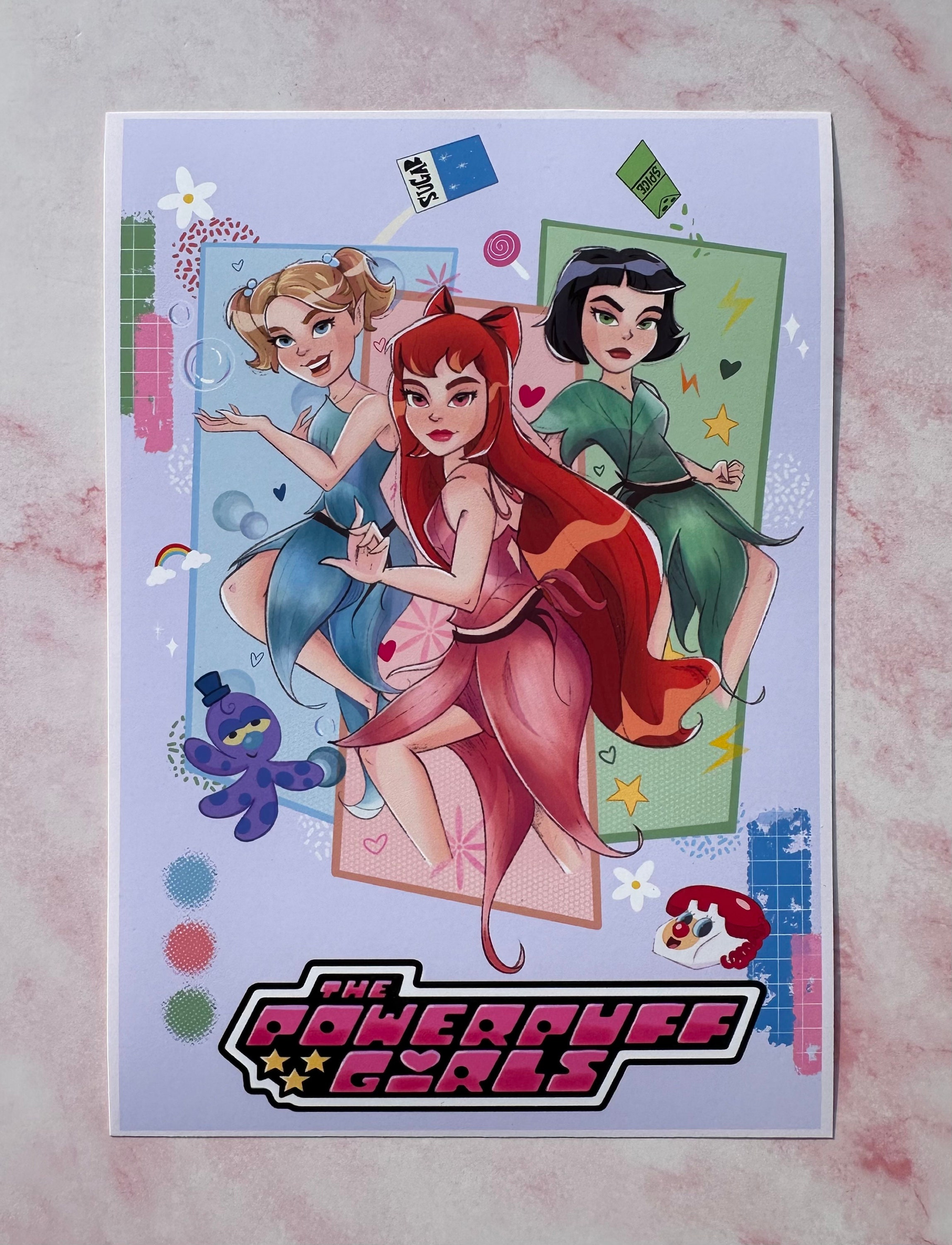 Powerpuff Girls Fairies Art Print - Etsy