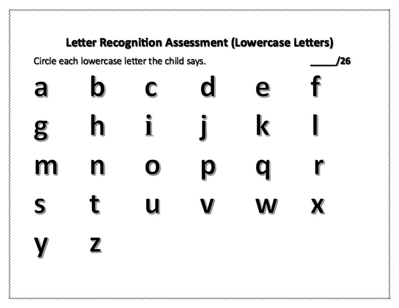 Alphabet Book With Letter Assessment - Etsy