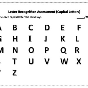 Alphabet Book With Letter Assessment - Etsy