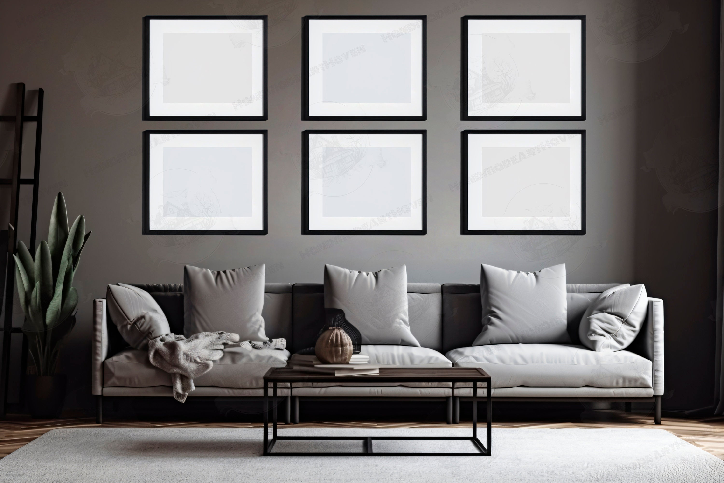 Photo Mockup 6 Frames Mockup Canva Poster Frame Mockup for ART Frame ...