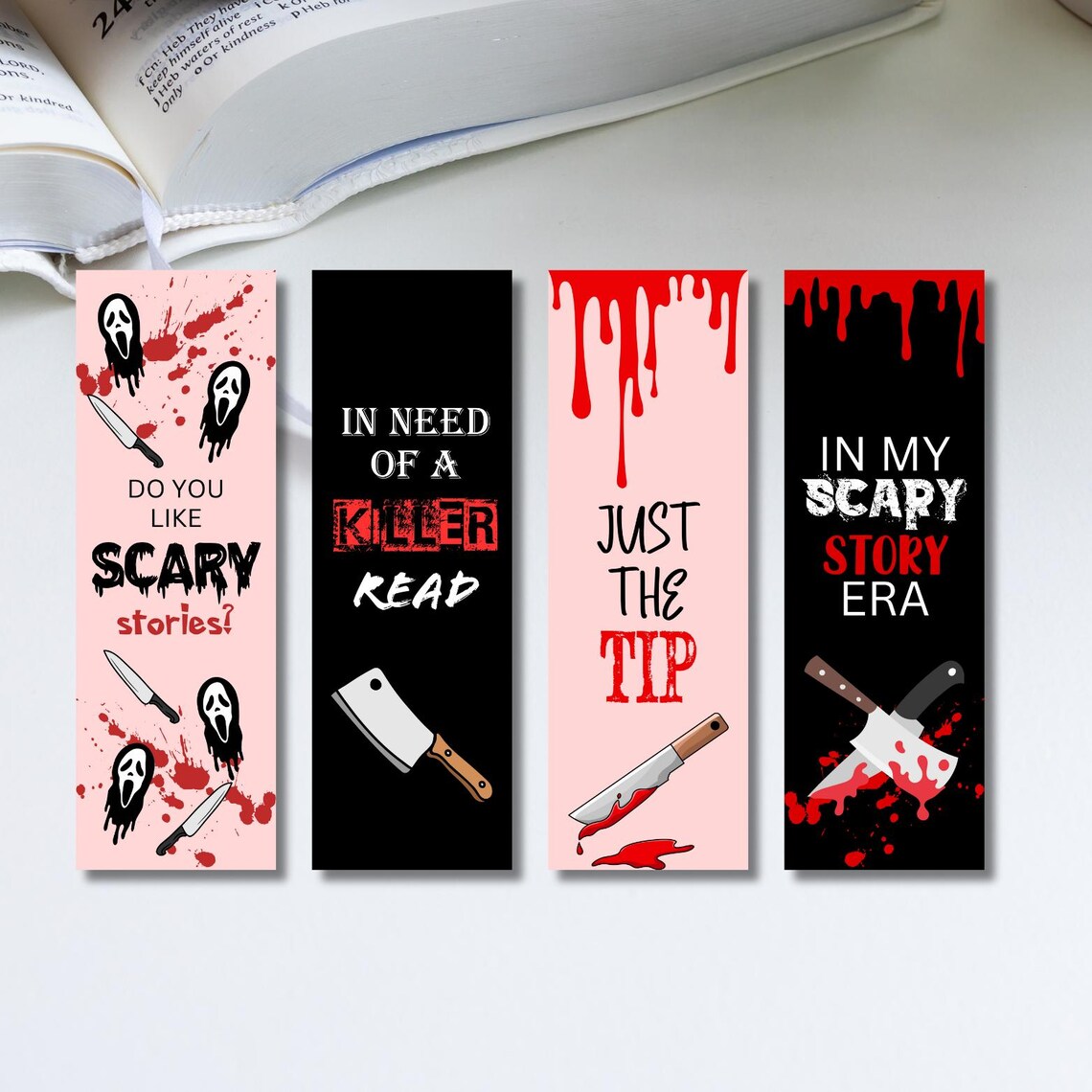 Scary Story Bookmarks, Bookish, Bookworm, Page Taker, Book Lover, Book ...