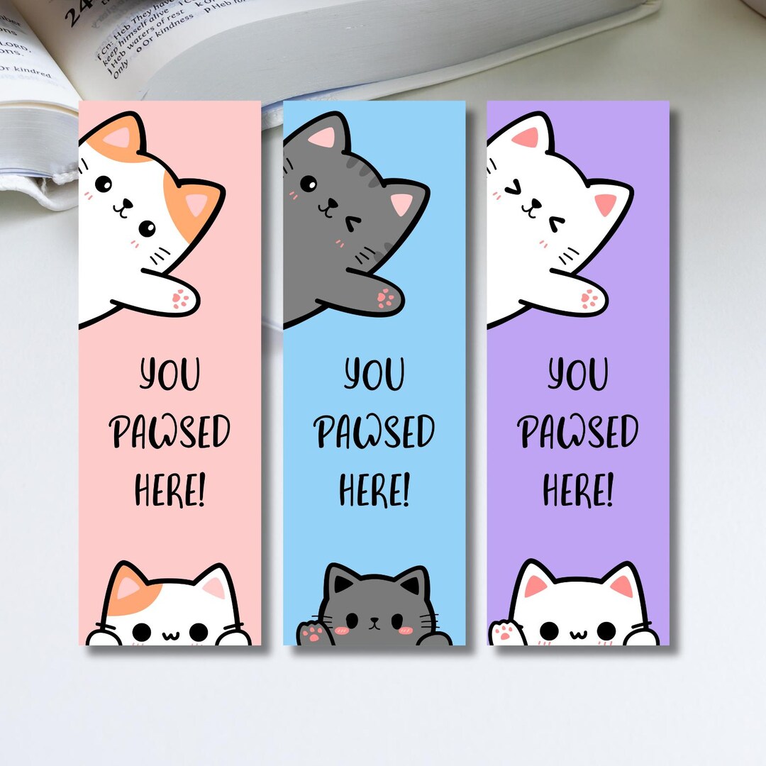 You Pawsed Here Bookmarks, Alastor, Bookish, Bookworm, Book Lover Gift ...