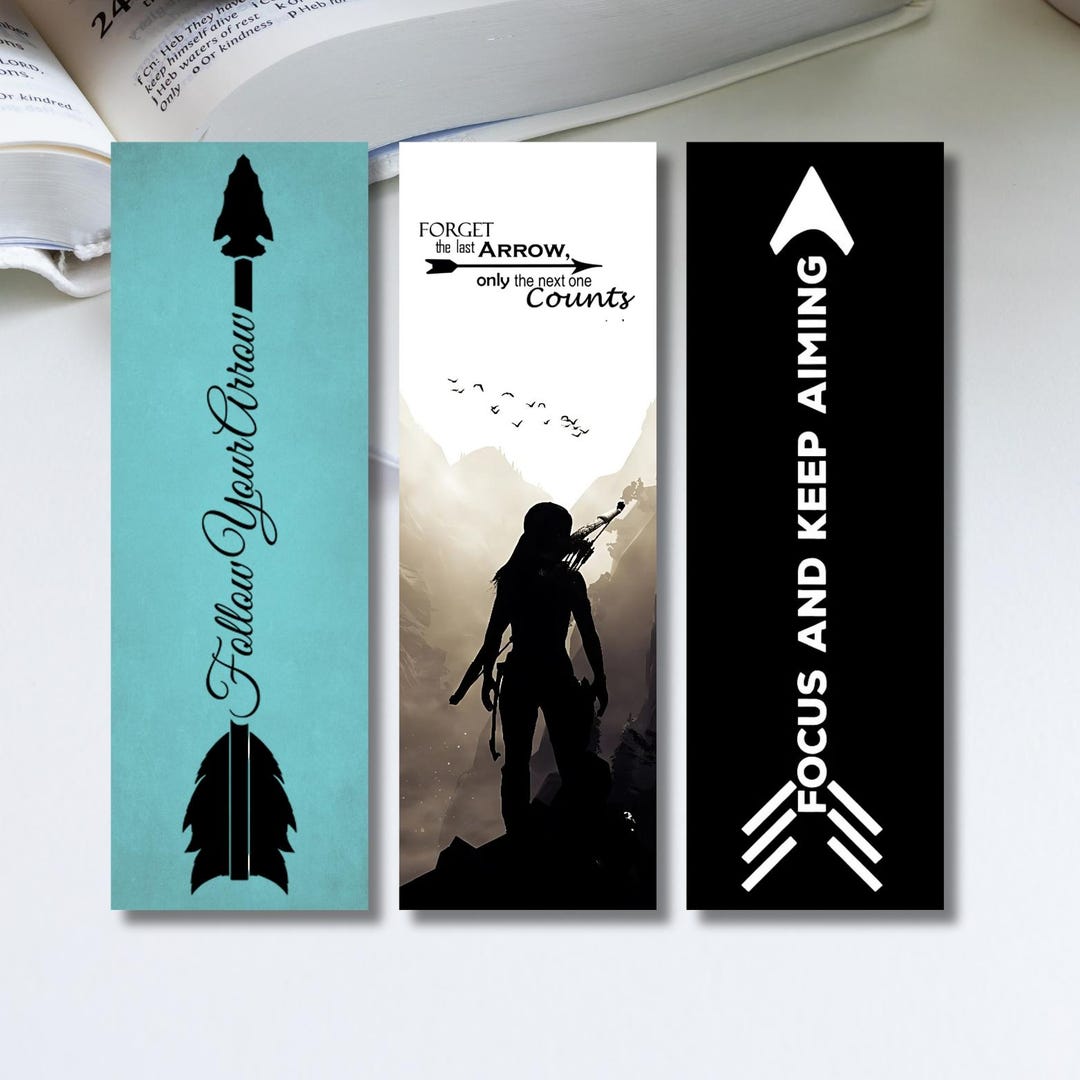 Arrow Bookmark: Handmade Reader Gift - Etsy