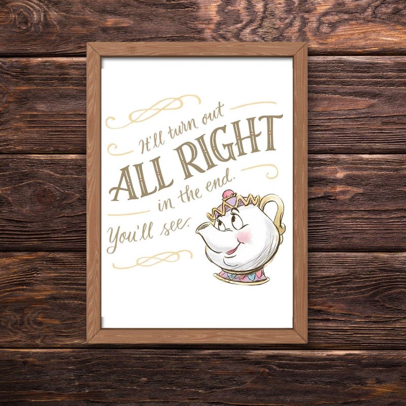 Mrs Potts Print - Etsy