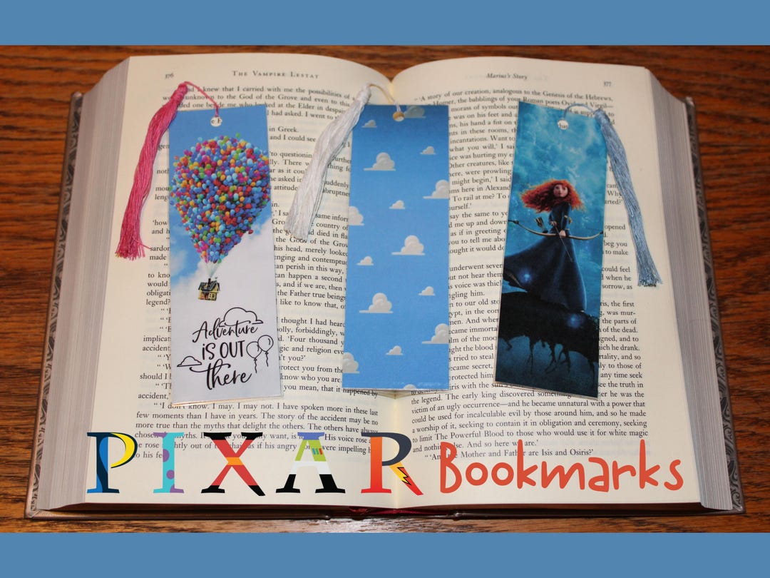 Pixar Inspired Bookmarks - Etsy