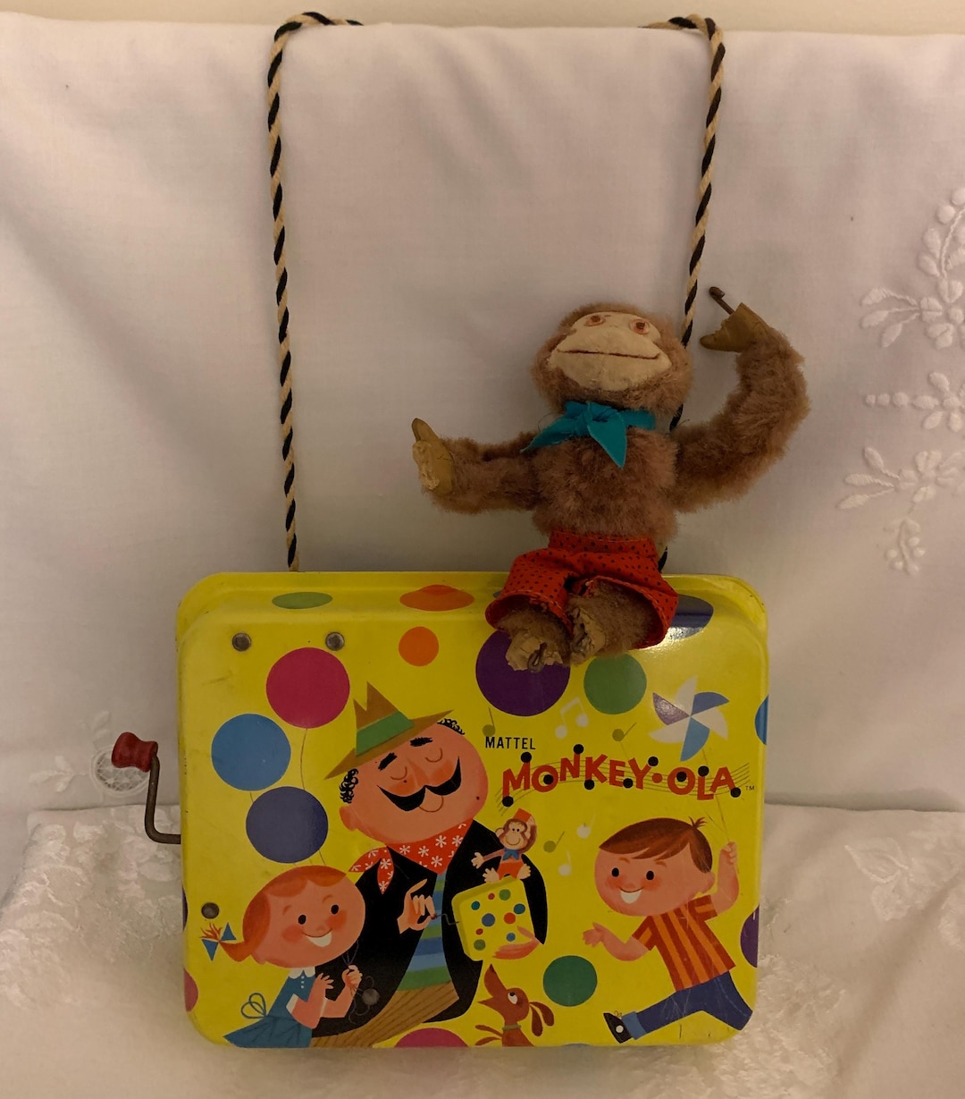 MATTEL Monkey-ola Monkey Music Grinder Works Vintage 1958 - Etsy