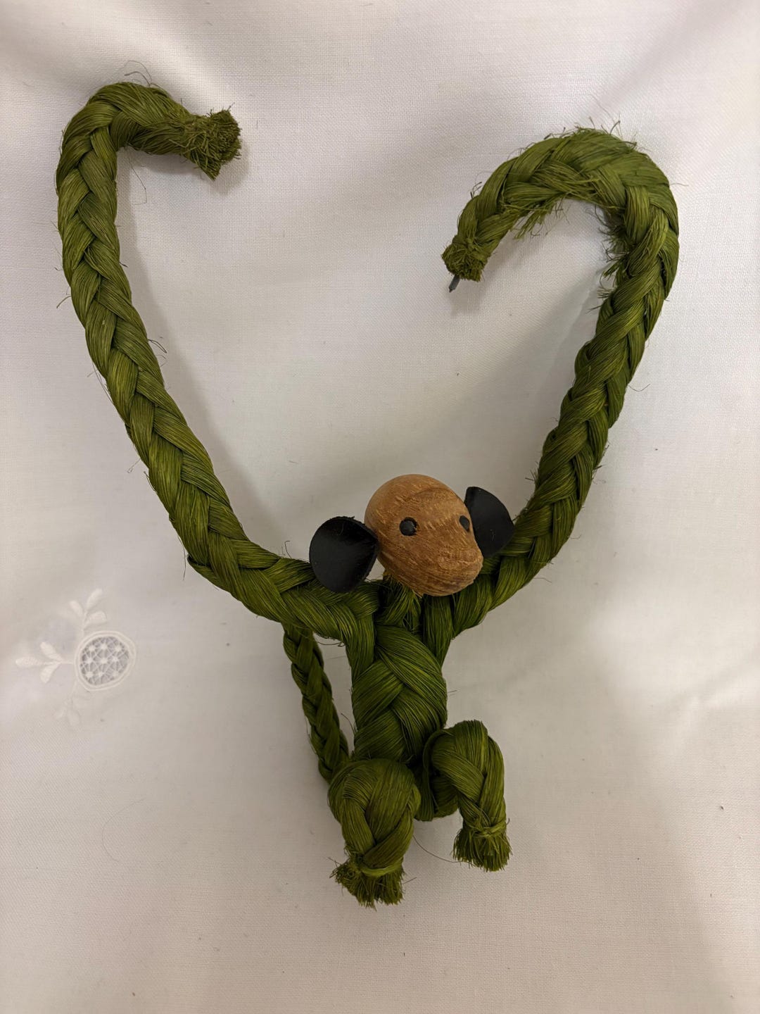 Hanging Green Monkey - Vintage - Taiwan - Move His Tail and His Head ...