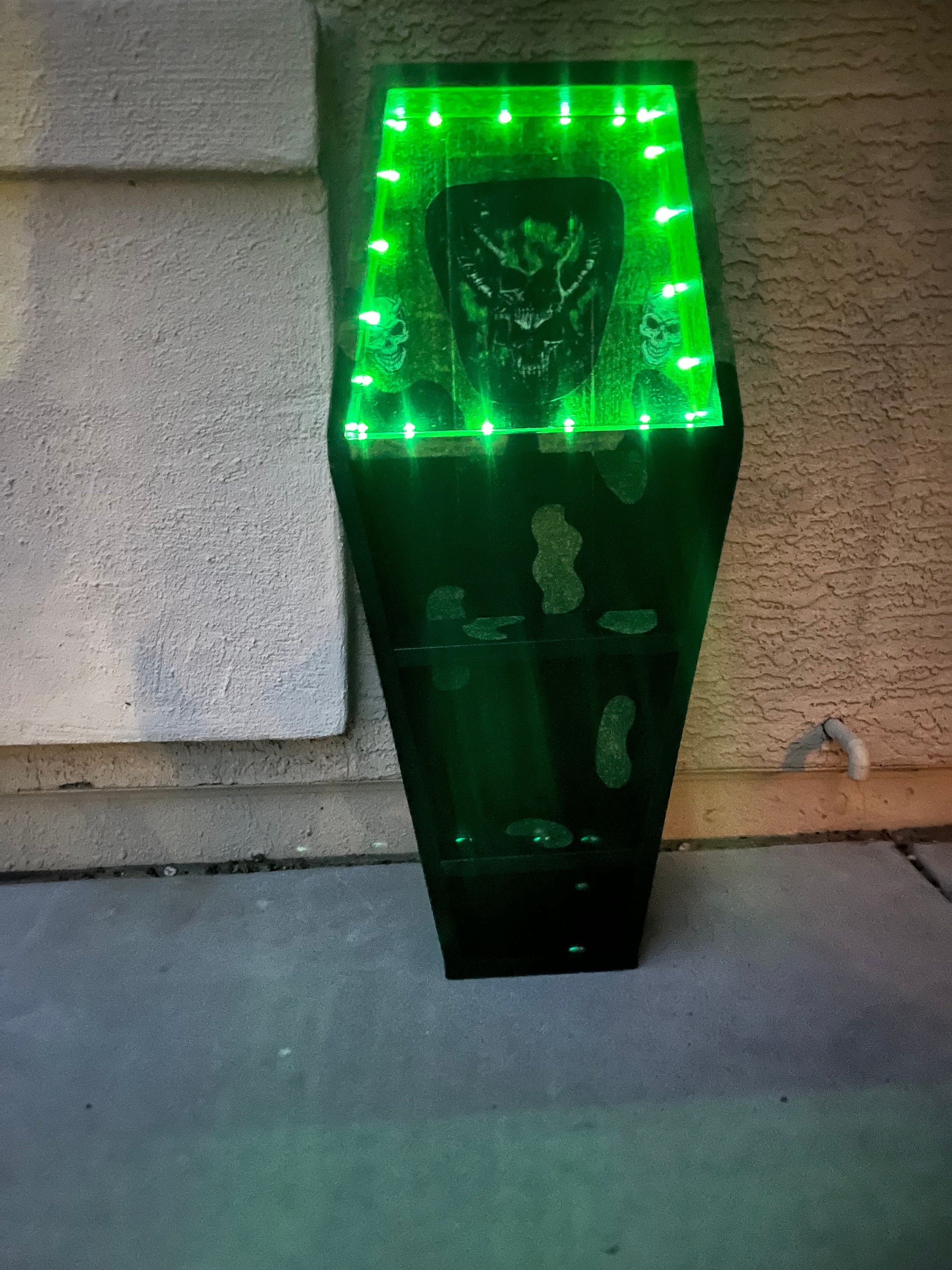 3ft Coffin Shelf With Lights Personalization Available - Etsy