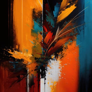 Dance of Colors - Digital Download Art - Contemporary Abstract Painting ...