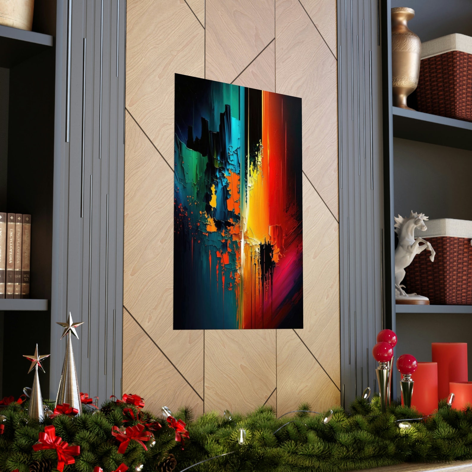 Colorful Whispers - Printed Poster Art - Abstract Art Piece - Dynamic ...