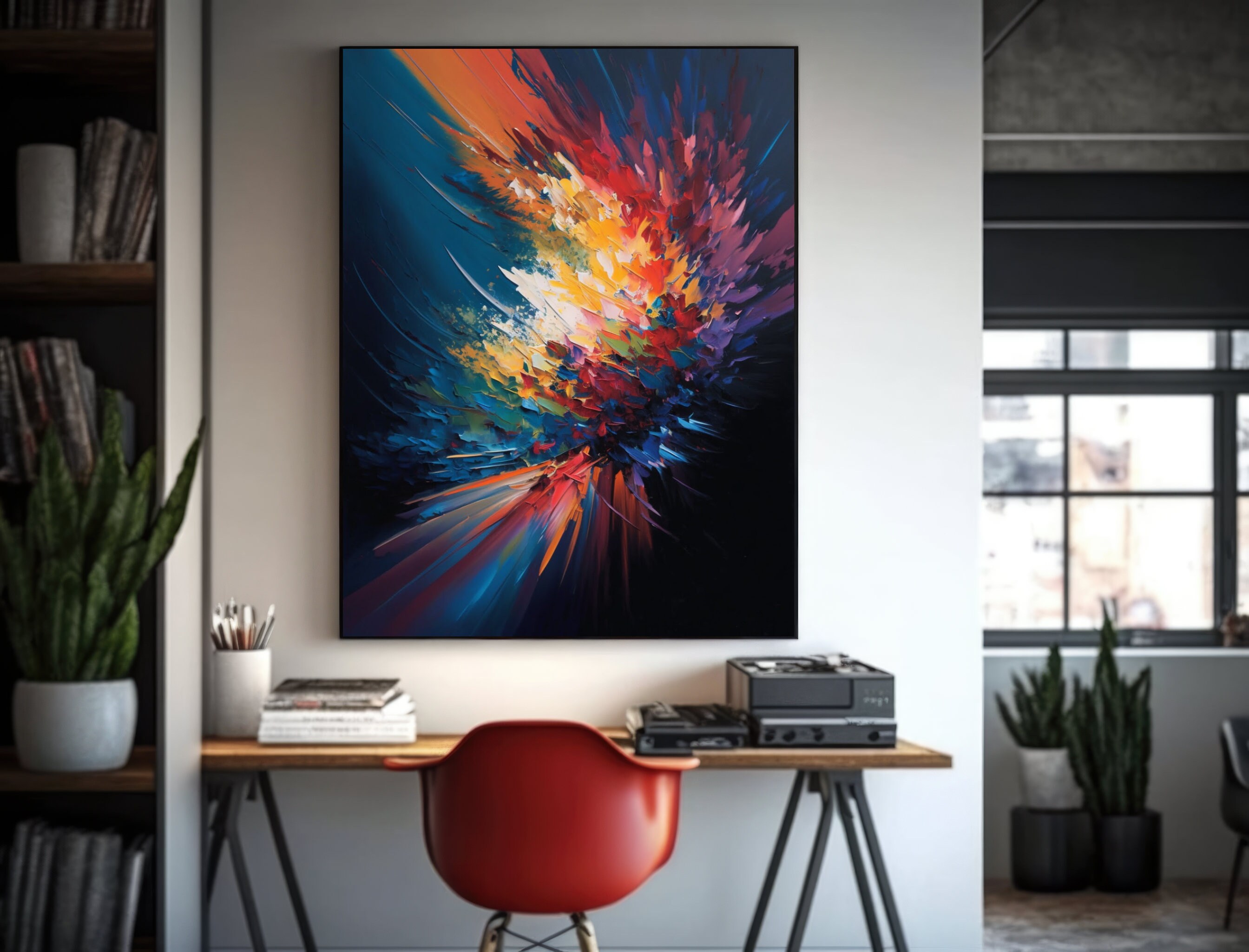 Spectrum of Passion - Digital Download Art - Abstract Expressionist ...