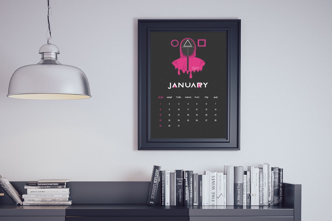 Squid Game 2024 Calendar Minimalist Design. Lee Jung-jae, Hoyeon Jung ...