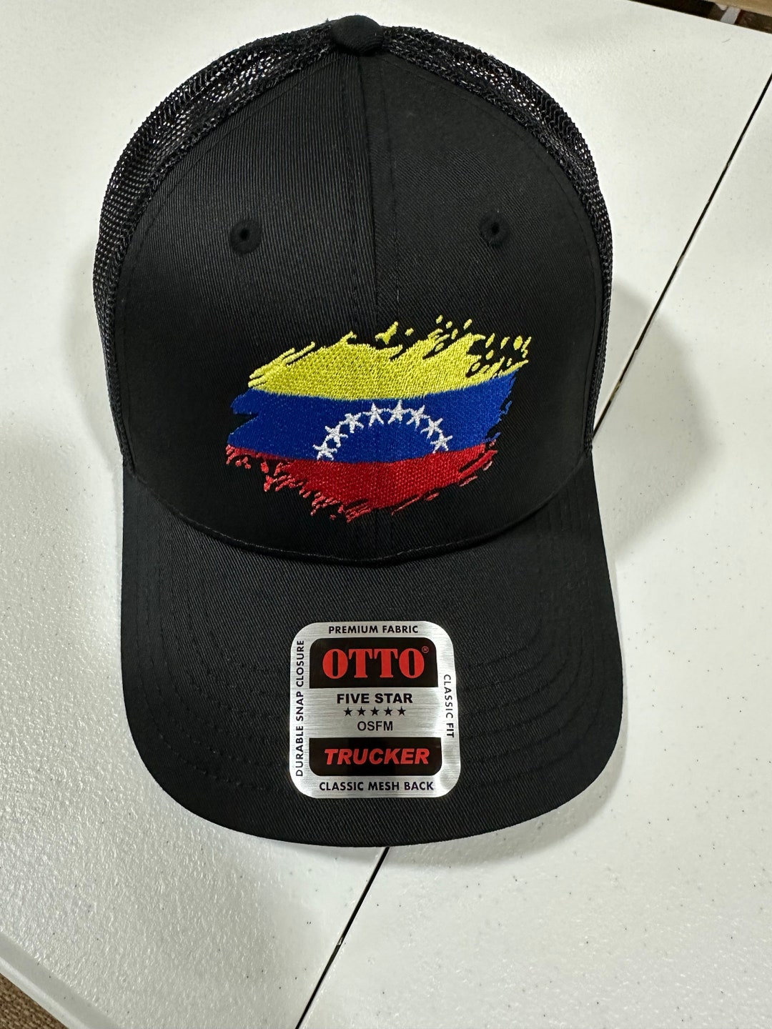 Venezuela Flag Hat, Embroidered Trucker Cap, Patriotic Baseball Cap ...