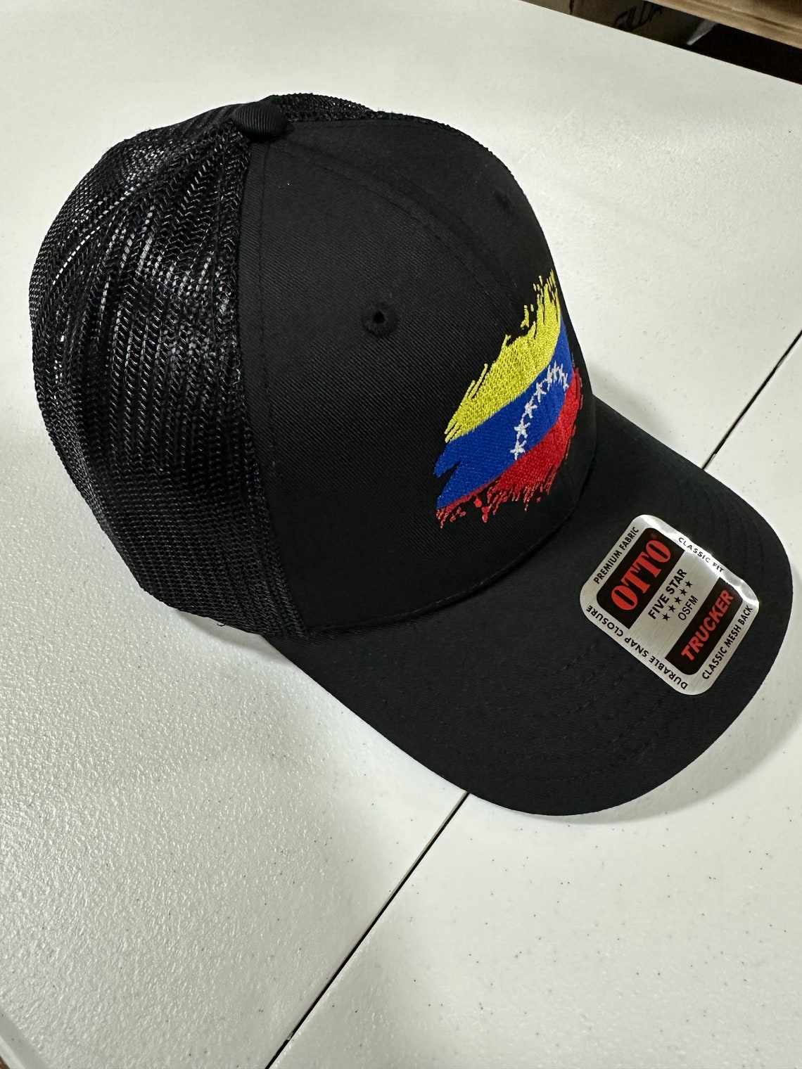 Venezuela Flag Hat, Embroidered Trucker Cap, Patriotic Baseball Cap ...