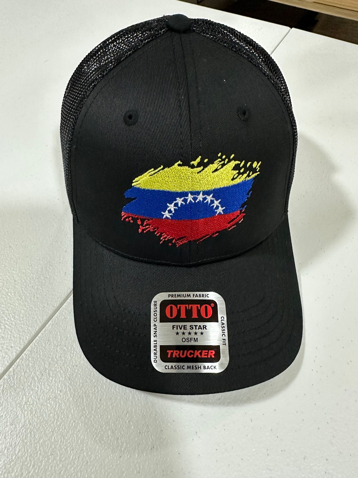 Venezuela Flag Hat, Embroidered Trucker Cap, Patriotic Baseball Cap ...