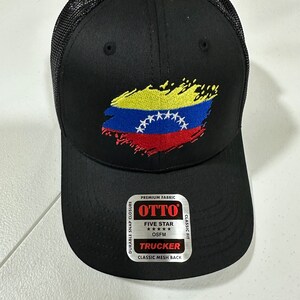 Venezuela Flag Hat, Embroidered Trucker Cap, Patriotic Baseball Cap ...