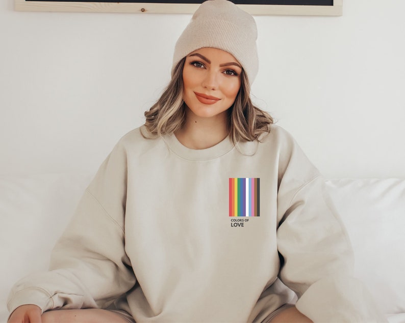LGBTQ Pride Month We Are All Human Crewneck Sweatshirt Equality Over ...