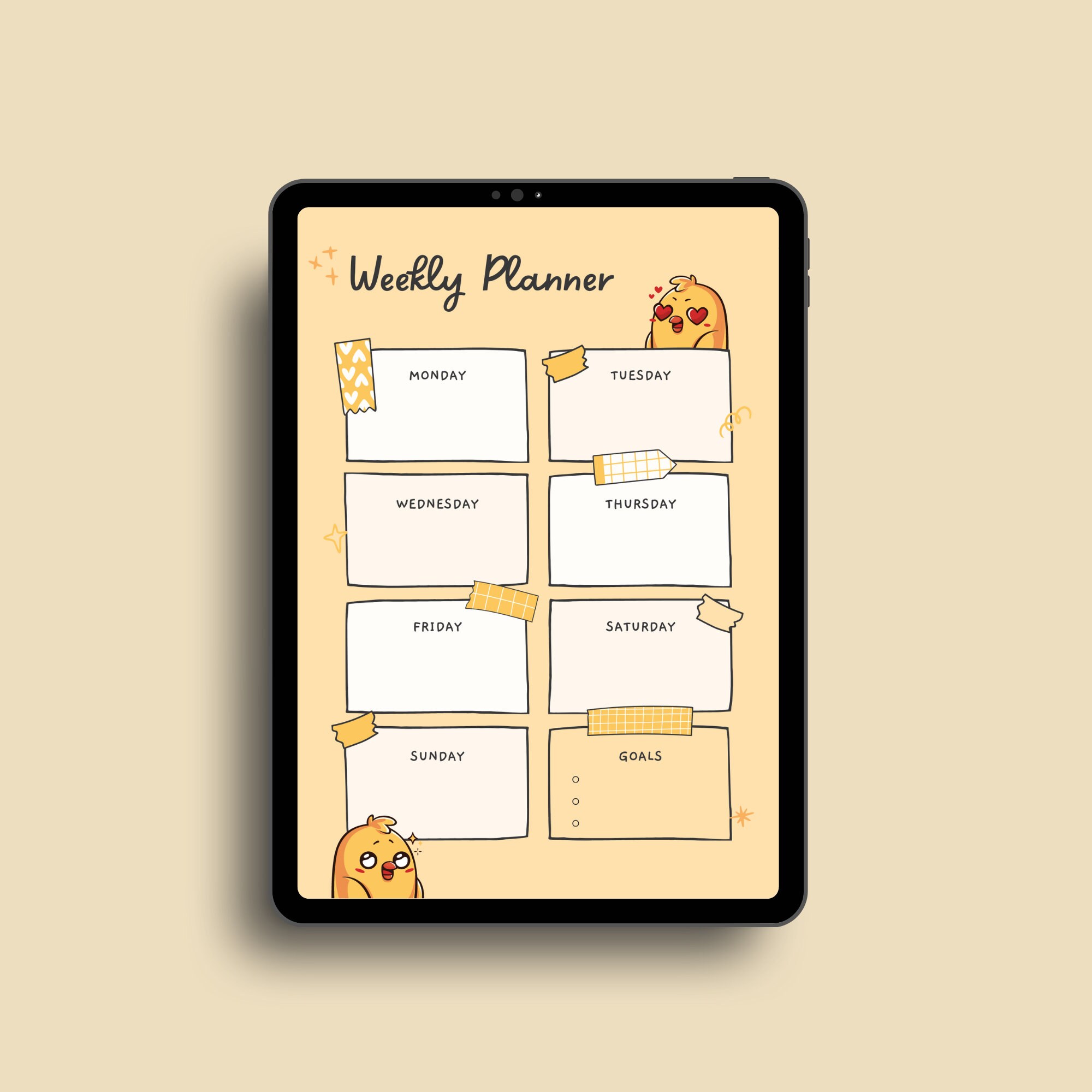 Cute Daily Planner, Cute Printable Planner, Yearly Printable Planner ...