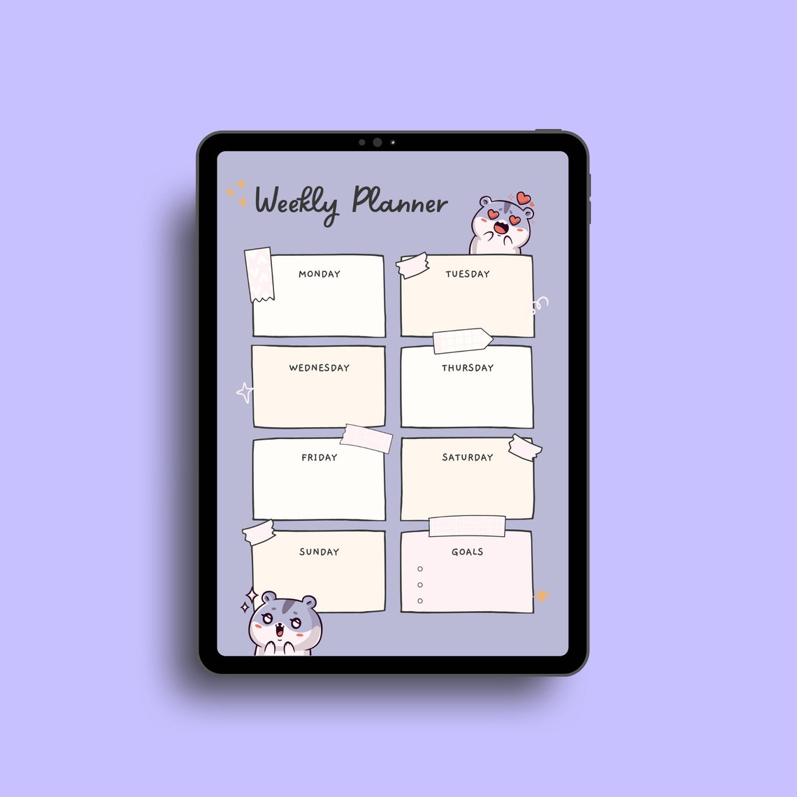 Cute Daily Planner, Cute Printable Planner, Yearly Printable Planner ...