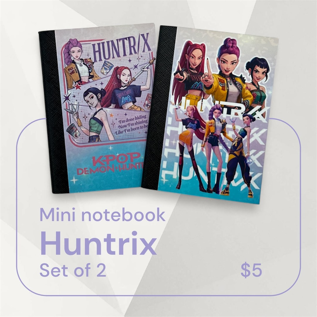 Mini Notebook Kpop Demon Hunters - Huntrix - Etsy