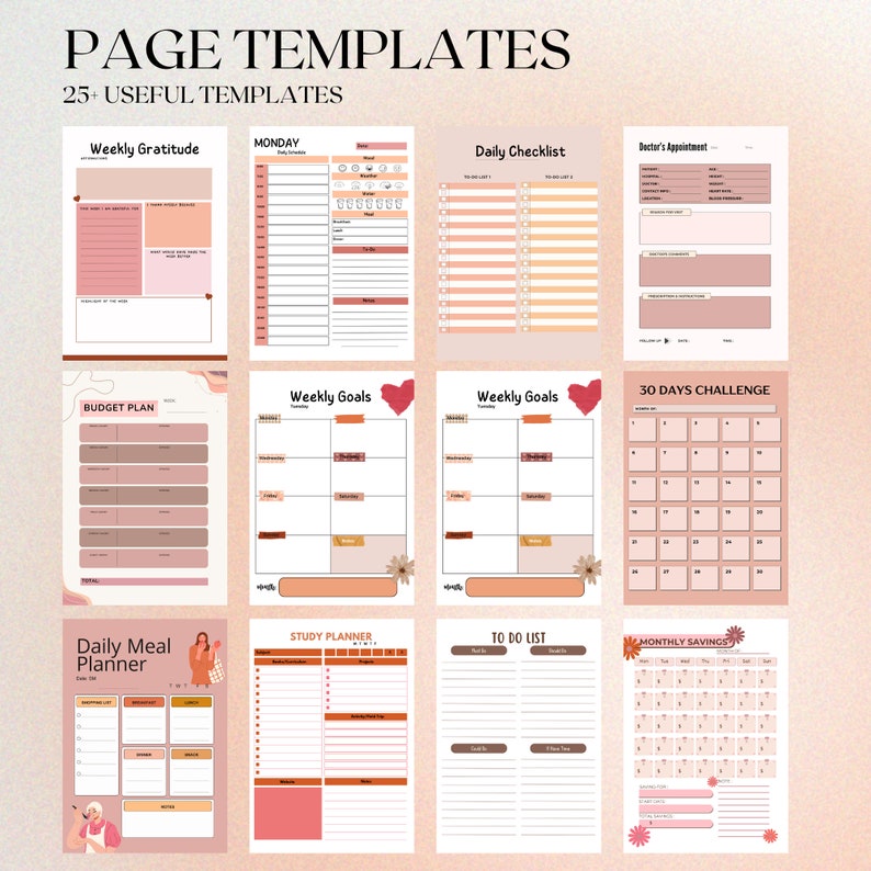 ADHD Digital Planner, Undated Digital Planner, ADHD Planner, iPad ...