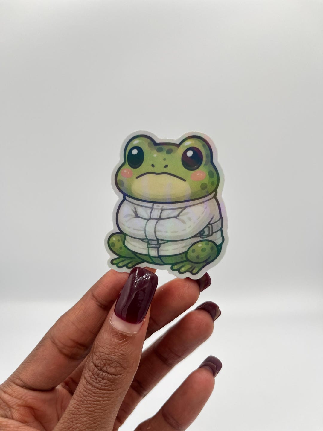 Crazy Frog Sticker (funny Animal Sticker, Water-resistant, Holographic ...