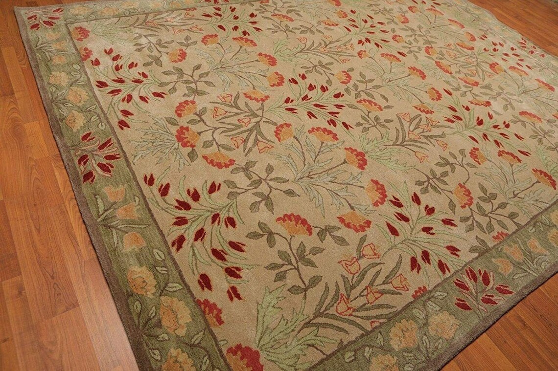 Multi Adeline Hand Tufted Floral Wool Area Rug for Home , New Home Gift ...