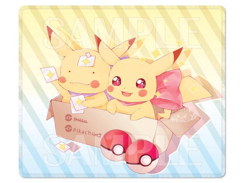 Pikaditto Playmat Pikapika Ditto Desk Mat Playmat Gamingmat Mouse Pad ...