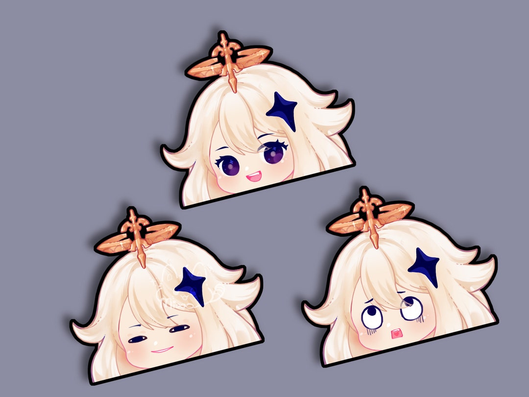 Paimon Peeker Sticker| Genshin Decal | Light Reflective | Peeker ...